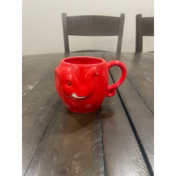 The Unbranded Brand | Dining | Vintage Elephant Red Ceramic 3d Child ...